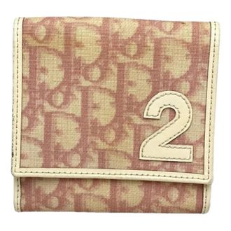 Dior Pre-owned Vintage Leder Portemonnaie - - Pre-owned - Damen - Rosa - ONE SIZE