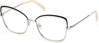 Emilio Pucci EP5208 005 Eyewear Unisex Metal, Standard, 55