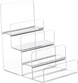 TOPBATHY aufbewahrungsregal Mehrschichtiger Ständer Transparente Präsentationstablette Brieftaschenhalter-ständer Für Sammlungen Gläser Regal
