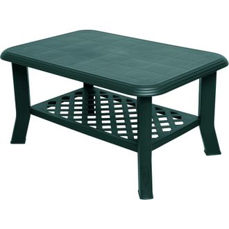 Dmora Dmora Table basse avec porte-revues, Made in Italy, couleur verte, Dimensions 90 x 46 x 60 cm