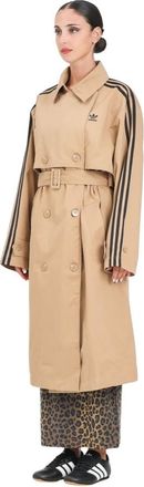 adidas Femme, Manteaux, Beige, Taille: 38 FR Trench beige Adicolor pour femmes