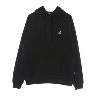 Kangol Homme, Sweatshirts et sweats à capuche, Noir, Taille: S Sweat à capuche noir avec cordon