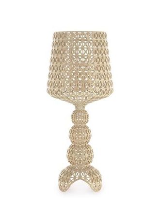 Kartell Mini Kabuki, Lampe de table, Avec variateur de lumi&egrave;re, H 70 cm, Beige