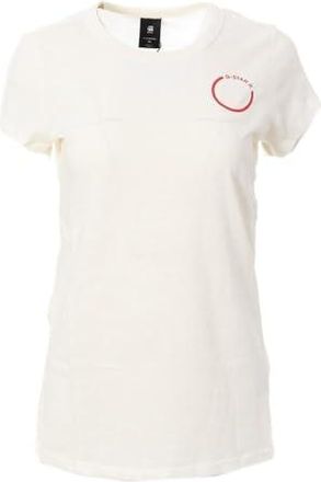 G-Star T-Shirt Ecru Femme Raw Circle Écru M