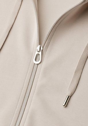 Street One Sweatjacke silk look hoody vest