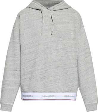 Dsquared2 Homme, Sweatshirts et sweats &agrave; capuche, Gris, Taille: 3XL Sweat &agrave; capuche