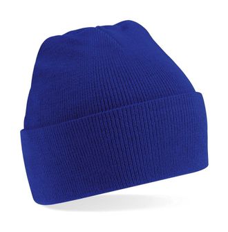 Beechfield M&uuml;tze Junior Original Cuffed Beanie Blau Bright Royal One Size