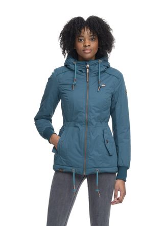 Ragwear DANKA Damen Frauen Jacke,Winterjacke mit Kapuze,wasserdicht,bequem,Gr&uuml;n,XS