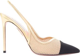 Aquazzura Femme, Chaussures, Multicolore, Taille: 38 1/2 EU Gia Mesh Sling 105