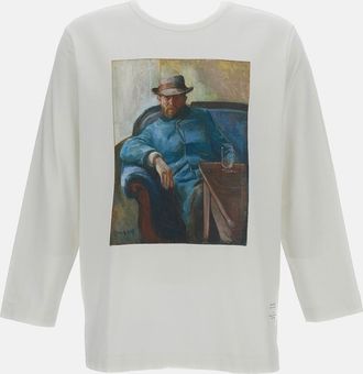 Junya Watanabe T-shirt Mit Langen &Auml;rmeln Und Print