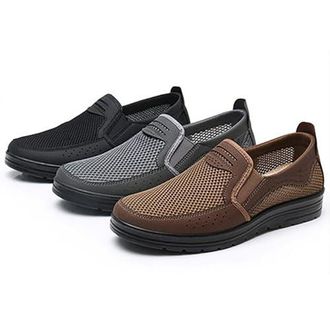 Generic Chaussures pour homme - Baskets d&eacute;t&eacute; respirantes en maille - Chaussures de conduite - Chaussures &agrave; enfiler - Confortables - Sans lacets - Chaussures d