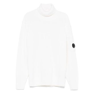 C.P. Company Lambswool Pullover GRS Zertifiziert Finezza 7 - - Knitwear - Herren - Wei&szlig; - XL