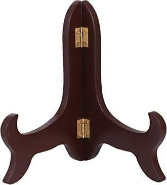 BESPORTBLE 6 Pouces Plaque Pr&eacute;sentoir Vintage Chevalet en Bois Affichage Support de Photo Support pour Afficher des Livres Dimages Assiettes D&eacute;coratives Comprim&eacute;