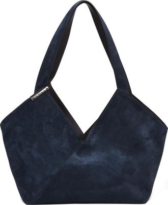 Baldinini Sac bandouli&egrave;re en daim - Femme - Sacs - Bleu - Taille: ONE Size