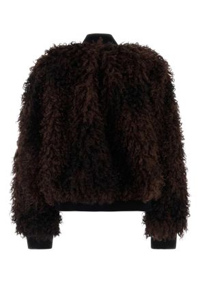sacai Curly Texture Hybrid Jacket - Brown