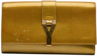 Saint Laurent Clutches - Patent Chyc Ligne Clutch - Gr. unisize - in Gold - für Damen