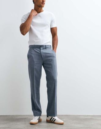 Abercrombie & Fitch pantalon droit relaxed bleu clair
