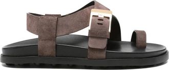 Tod's Femme, Chaussures, Brun, Taille: 38 1/2 EU Sandale Plate