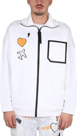 HUGO BOSS Homme, Sweatshirts et sweats &agrave; capuche, Blanc, Taille: XL Skarley Lotus