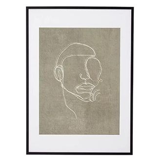 Bloomingville 82049186 Hakeem BILD in BRA, Holz-Glas