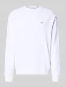 Calvin Klein Jeans Sweatshirt mit Label-Detail und Rundhalsausschnitt