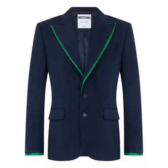 Moschino Eleganter Blazer mit Kontrastdetails - - Jackets - Herren - Blau - XL