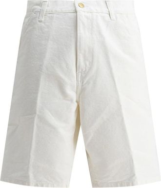 Carhartt Work in Progress Short &agrave; genou unique - Homme - Shorts - Blanc - Taille: W30