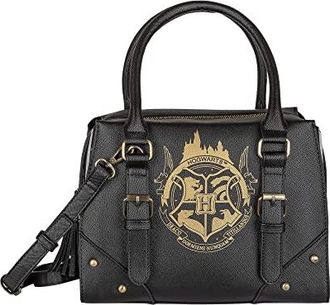 Bioworld Harry Potter Sac à main pour femme avec poignée sur le dessus, Noir, One Size