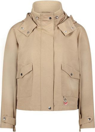 Cartoon Canvasjacke Damen mit aufgesetzten Taschen