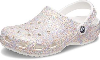 Crocs Sabots Classiques Retro Resort, Obstruction Unisexe Adulte, Blanc/Multicolore, 49/51 EU