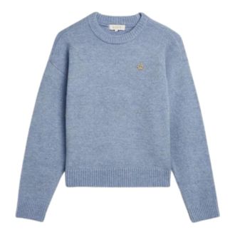 JOSH V Ize Rundhals Strickpullover - - Knitwear - Damen - Blau - S