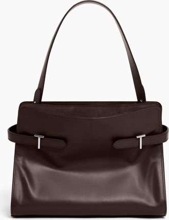 Le Tanneur Sac port&eacute; &eacute;paule grand mod&egrave;le Emie en cuir lisse et nubuck