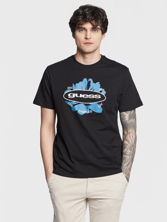 Guess T-Shirt Logo M3GI61 K9RM1 Schwarz Slim Fit