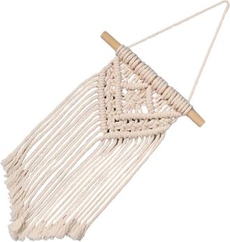 Garneck Boho Makramee Wandbehang Woven Tapestry mit Fransen Handgefertigte Wanddeko für Wohnzimmer Schlafzimmer Natürliche Bohemian Raumdekoration für Gemütli