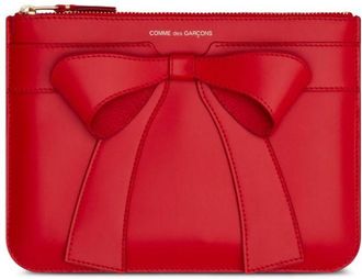 Comme Des Garçons Big Bow Portemonnaie - Rot