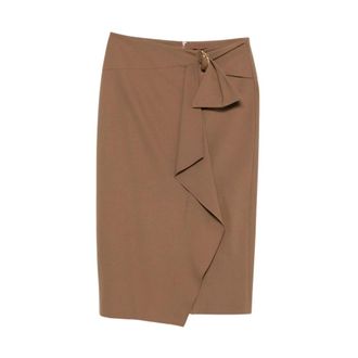 Max Mara Fenice Wickelrock mit R&uuml;schen - - Skirts - Damen - Braun - S