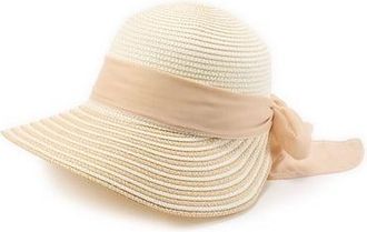 Au Printemps Paris Chapeau rond paille en papier