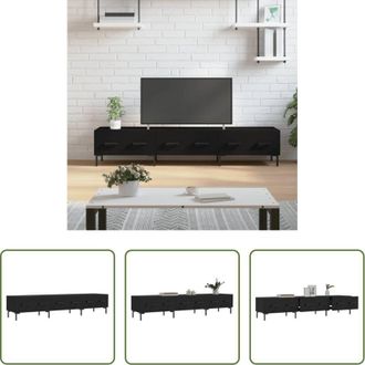 vidaXL vidaXL Schrank f&uuml;r Wohnzimmer - TV-Schrank Schwarz 150x36x30 cm Holzwerkstoff