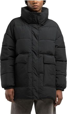 Replay Damen Steppjacke Lang, Schwarz (Black 098), XS