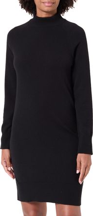 GANT Damen Superfine Lambswool Knit Dress Kleid, Black, M