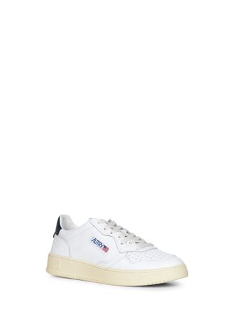 Autry Mens Leather Sneakers Medalist White Calf Trainers