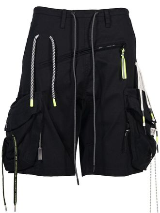 Mostly Heard Rarely Seen Cargo-Shorts mit Kordelzug - Schwarz