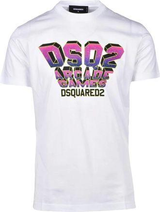 Dsquared2 Homme, Tops, Blanc, Taille: XS T-Chemises