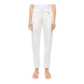 Cambio Ocean O-Shape Cropped Jeans - - Jeans - Damen - Wei&szlig; - S