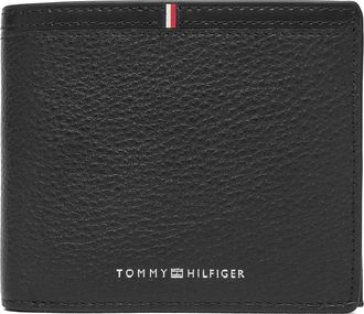 Tommy Hilfiger Geldbörse Tommy Hilfiger Th Corp Cc Flap And Coin AM0AM13969 Schwarz