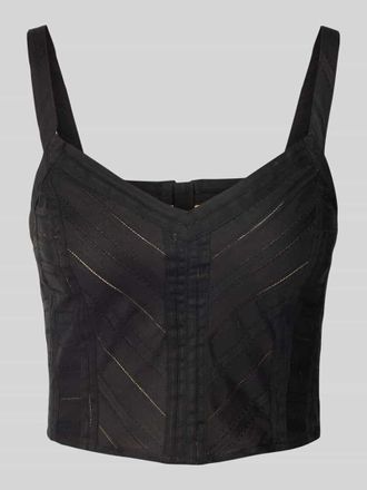 Drykorn Crop Top mit abgerundetem V-Ausschnitt Modell IRELLA