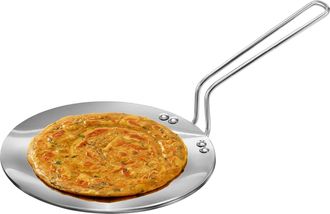 Hawkins Hawkins Tava, dreilagig, Edelstahl, Induktionsgeeignet, Durchmesser 22 cm, Dicke 3,5 mm, silberfarben (SSTV22)