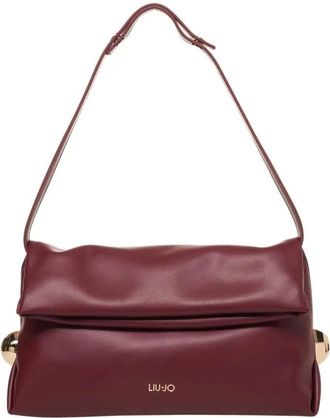 Liu Jo Hobo Bags - Faux Leather Shoulder Bag - Gr. unisize - in Schwarz - f&uuml;r Damen