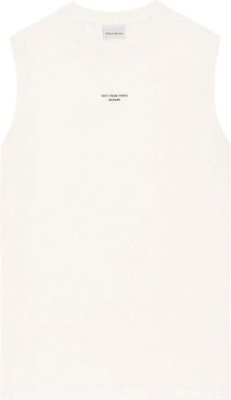 Dr&ocirc;le de Monsieur T-shirt logo - Homme - Tops - Blanc - Taille: XL