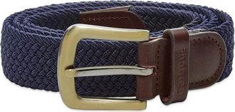 Barbour unisex, Accessoires, Bleu, Taille: L Ceinture en Cuir et Sangle &Eacute;lastique